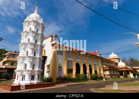 The temple of Ramnathi is located in Ramnathim, Bandivade in Goa Stock ...