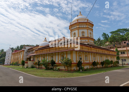The temple of Ramnathi is located in Ramnathim, Bandivade in Goa Stock ...