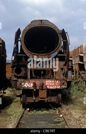 Barry Steam Train Graveyard, South Wales, 1980s, British Railway Logo ...