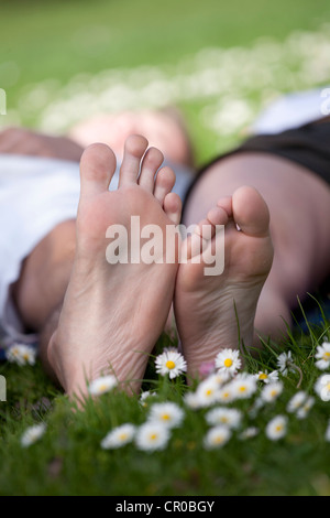 Soles of two feet Stock Photo - Alamy