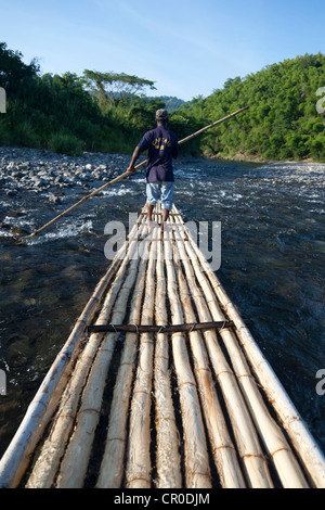 Jamaican river raft Stock Photo - Alamy