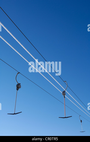 T-bar ski lift Stock Photo - Alamy