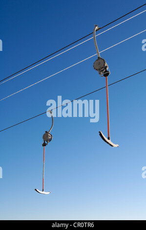 T-bar ski lift Stock Photo - Alamy