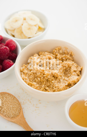 oats close up on white background Stock Photo - Alamy