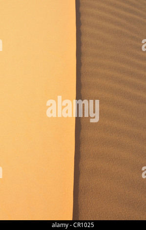 Morocco, Detail of sand dune in Erg Chebbi area; Sahara Desert near ...