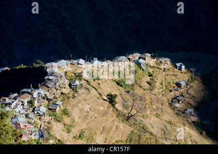 Nepal, Bagmati Zone, Langtang National Park, Thulo Syabru Stock Photo ...