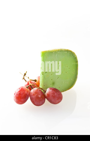 Piece of cheese wasabi. Close up Stock Photo - Alamy
