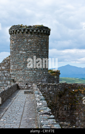 Architectural shots of Harlech Castle, constructed for Edward 3rd by ...