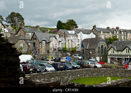 Harlech Castle dominates Harlech town with thick walls and astonishing ...