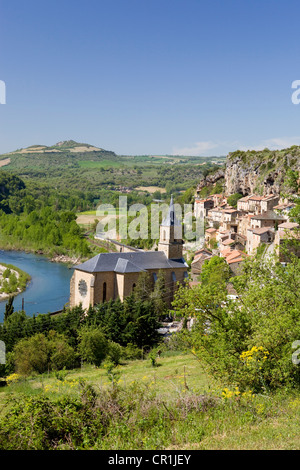France, Aveyron, Grands Causses regional natural park, Millau, the ...