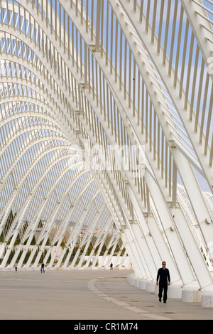 Greece, Attica, Athens, Maroussi, OAKA Olympic Stadium built in 2004 by ...