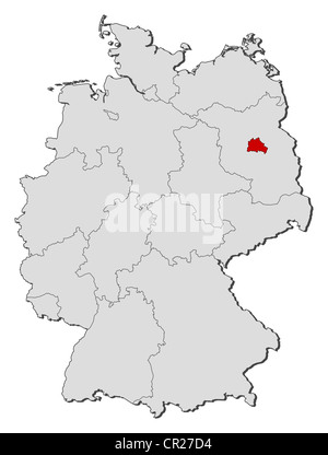 Map of Berlin Stock Photo - Alamy