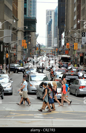 A view of traffic conditions in Downtown Toronto Stock Photo - Alamy