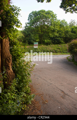 Woodland for sale sign Stock Photo - Alamy