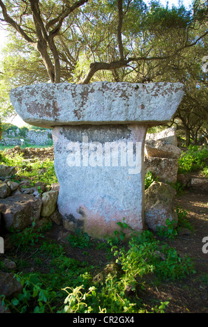 prehistoric talaiot monument at Menorca Island in Spain Stock Photo - Alamy