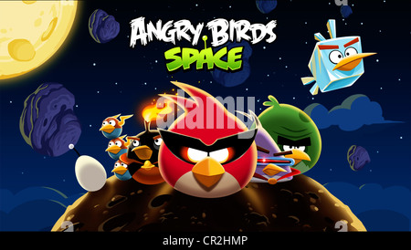 angry birds game start loading screen Stock Photo - Alamy