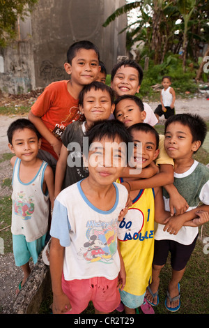 Filipino kids playing in the field. Lapu-Lapu City, Metro Cebu, Mactan ...