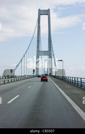 Photo of the Great Belt Suspension Bridge in Denmark Stock Photo - Alamy