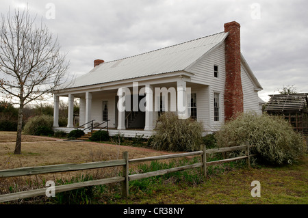 A early Texas farmhouse from around the 1870's after being restored and ...