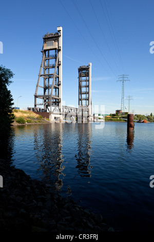 Rethe Lift Bridge, Hamburg, Germany, Europe Stock Photo - Alamy