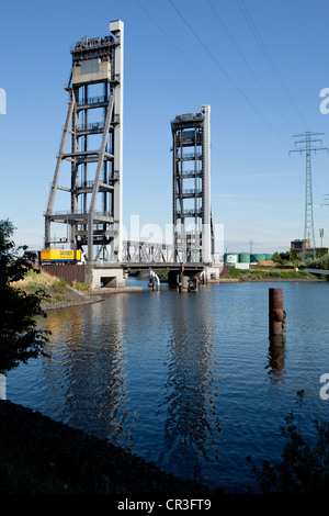 Rethe Lift Bridge, Hamburg, Germany, Europe Stock Photo - Alamy
