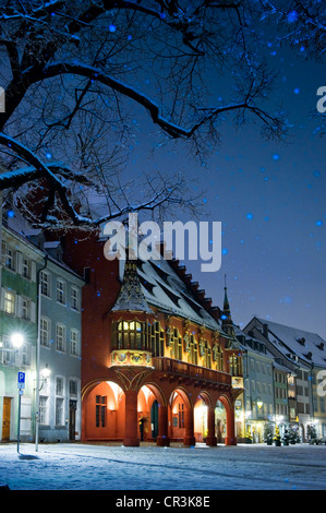 Winter mood with snow, Freiburg im Breisgau, Black Forest, Baden ...