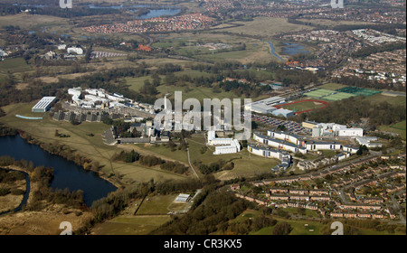 aerial view of the University of East Anglia, UEA, Norwich Stock Photo ...