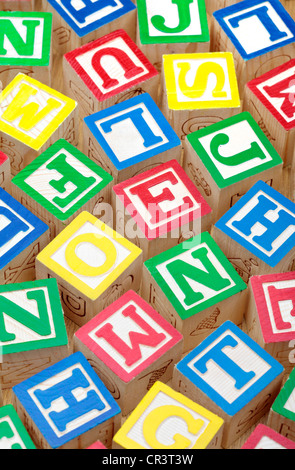 Alphabet Blocks A-Z Stock Photo - Alamy