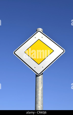 priority road sign in germany Stock Photo - Alamy