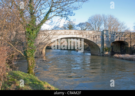 The old Devon Cornwall county border in Kingsand, near Torpoint ...