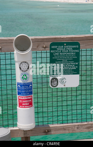 a fishing line recycling container Stock Photo - Alamy
