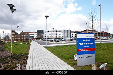 Exterior of Walsall Manor Hospital, Walsall West Midlands Stock Photo ...