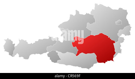 map of styria Stock Photo - Alamy