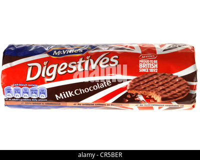 Milk Chocolate Digestive Biscuits Stock Photo - Alamy