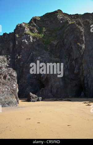 Inner Hope Cove beach, Hope Cove, Kingsbridge, Devon, England, United ...