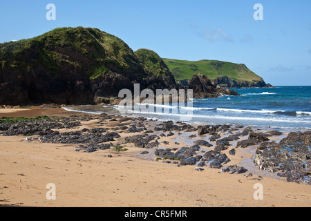 Inner Hope Cove beach, Hope Cove, Kingsbridge, Devon, England, United ...