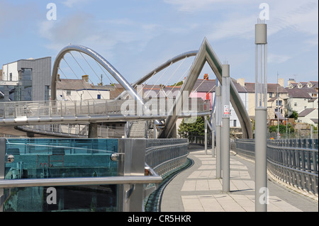 CELTIC GATEWAY BRIDGE Holyhead Anglesey North Wales UK Stock Photo - Alamy