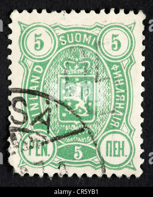 Grand Duchy of Finland of the Imperial Russia postage stamp Stock Photo ...
