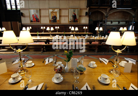 Historic dining hall of Keble College, One of 39 colleges, all of which ...