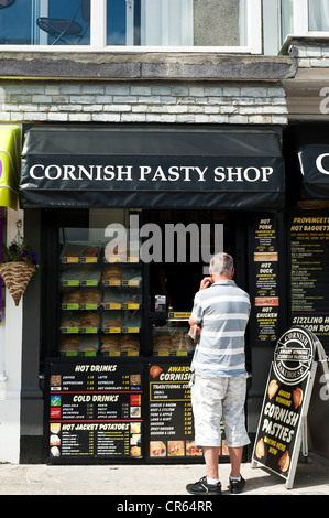 Cornwall, UK - Traditionally Cornish Pasty Shop in St Ives Stock Photo ...