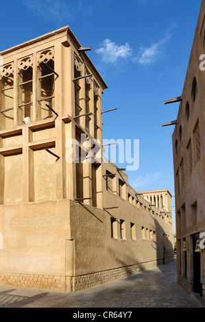 Stone house replicas in the Heritage Village, Dubai, United Arab ...