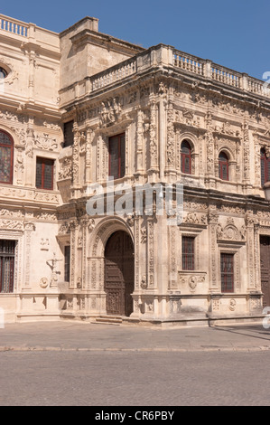 The Facade Of Seville Town Hall, Ayuntamiento De Sevilla, Seville ...