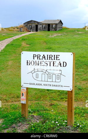Prairie Homestead Historic Farm Badlands South Dakota Stock Photo - Alamy
