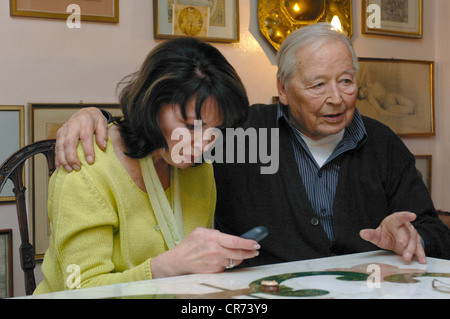 The German actress Petra Schuermann and her husband Gerhard Freund at ...