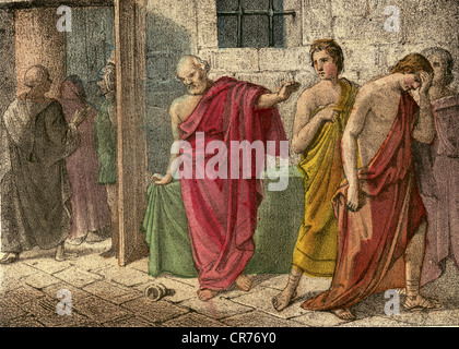 The Death of Socrates Stock Photo - Alamy
