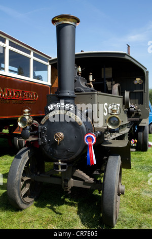 the foden steam wagon traction engine name plate Stock Photo - Alamy