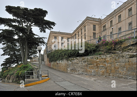 Cell block, exterior view, Alcatraz Island, California, USA Stock Photo ...