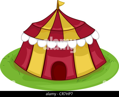 Illustration Featuring Circus Related Items Stock Photo - Alamy