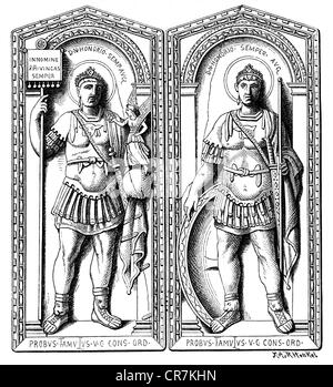 Honorius (384-423). Western Roman Emperor. Son of emperor Theodosius ...