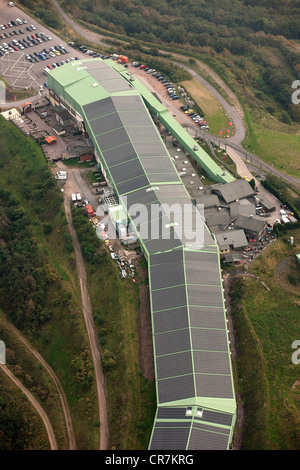 Aerial view, Alpincenter, alpine centre, indoor skiing arena, Bottrop ...